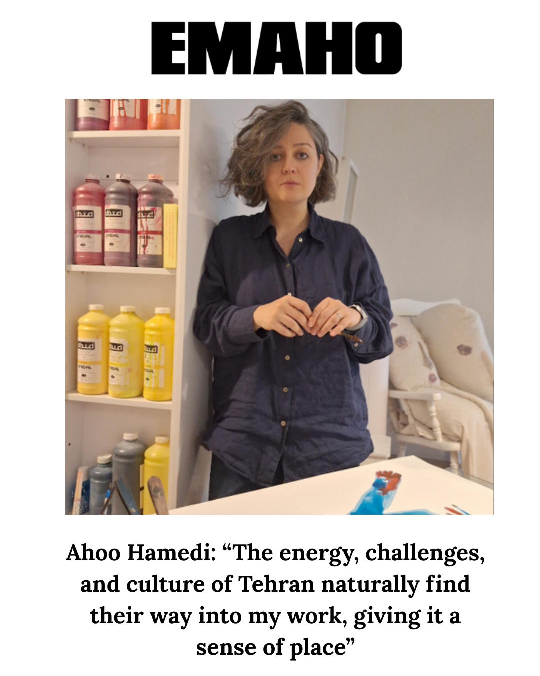 Ahoo Hamedi: "The energy, challenges, and culture of Tehran naturally ...